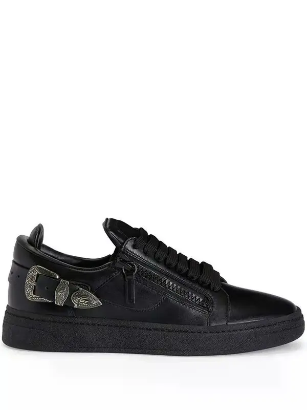 GIUSEPPE ZANOTTI Deluxe Double-zip Low-top Sneakers - Black