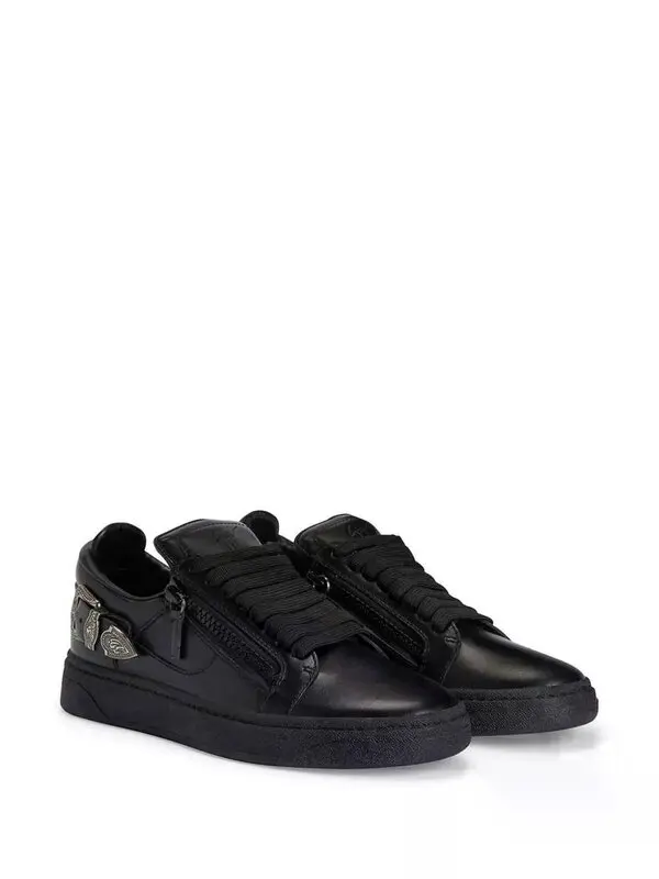 GIUSEPPE ZANOTTI Deluxe Double-zip Low-top Sneakers - Black