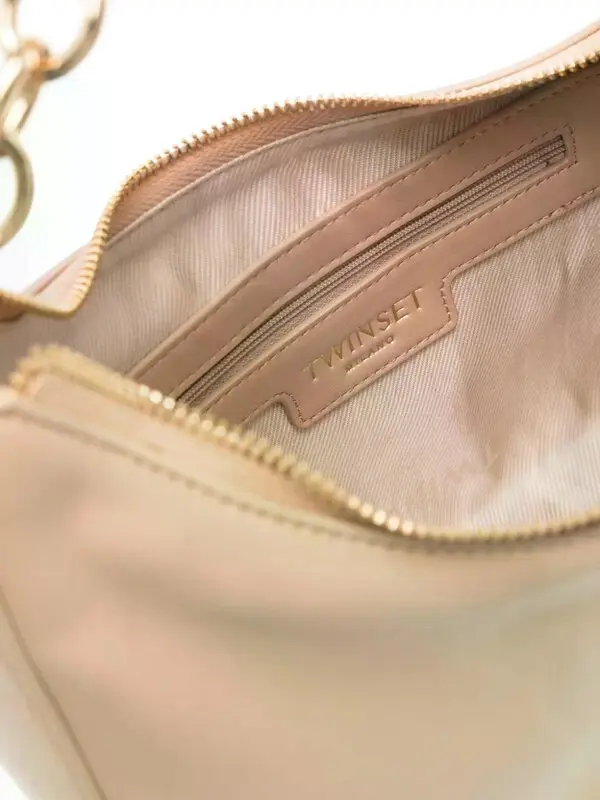TWINSET Croissant Tote Bag - Neutrals