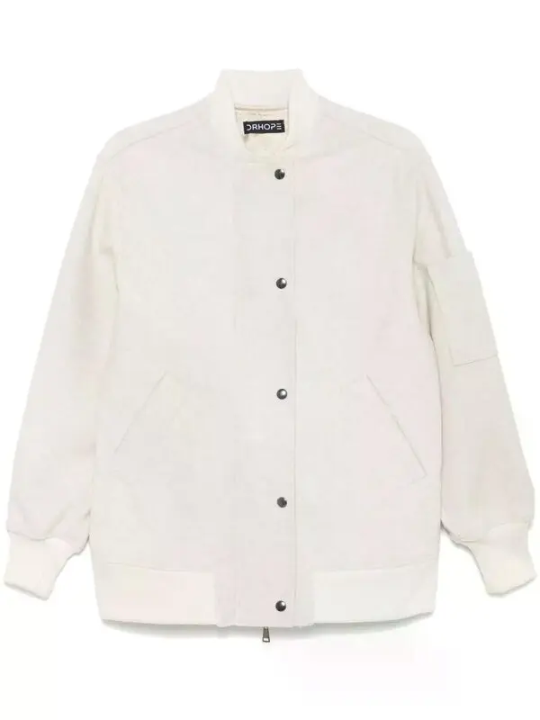 DRHOPE Brushed-effect Bomber Jacket