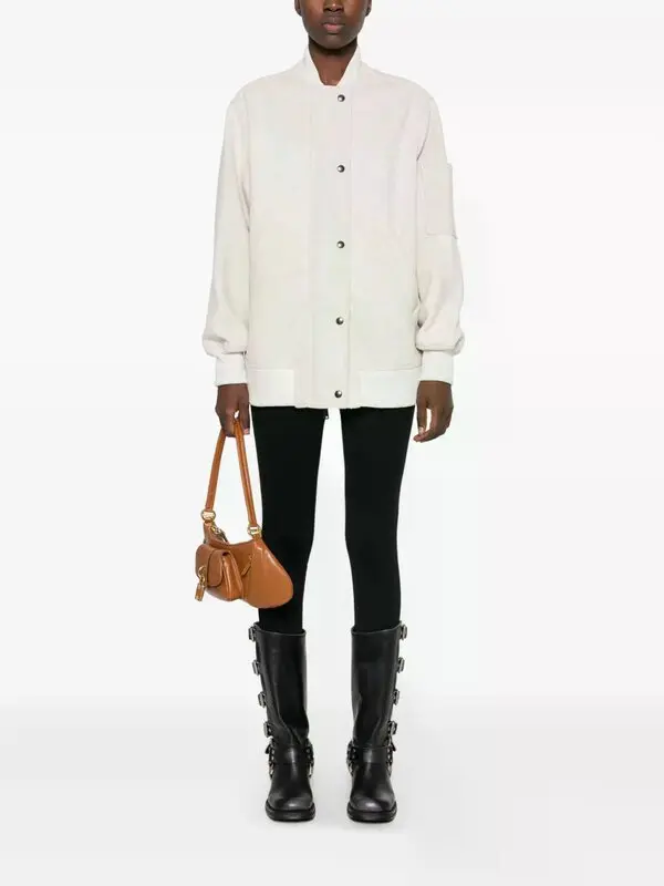 DRHOPE Brushed-effect Bomber Jacket