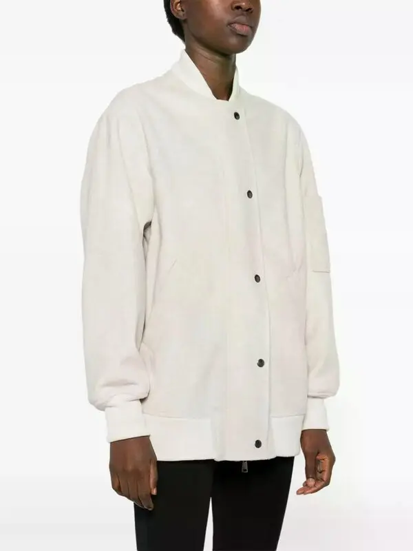 DRHOPE Brushed-effect Bomber Jacket