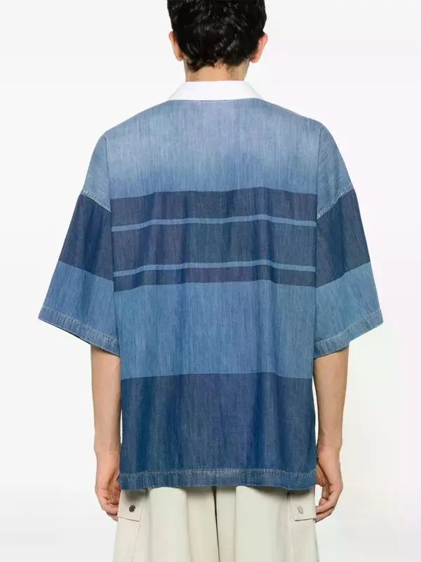 Dsquared2 Logo-print Denim Polo Shirt