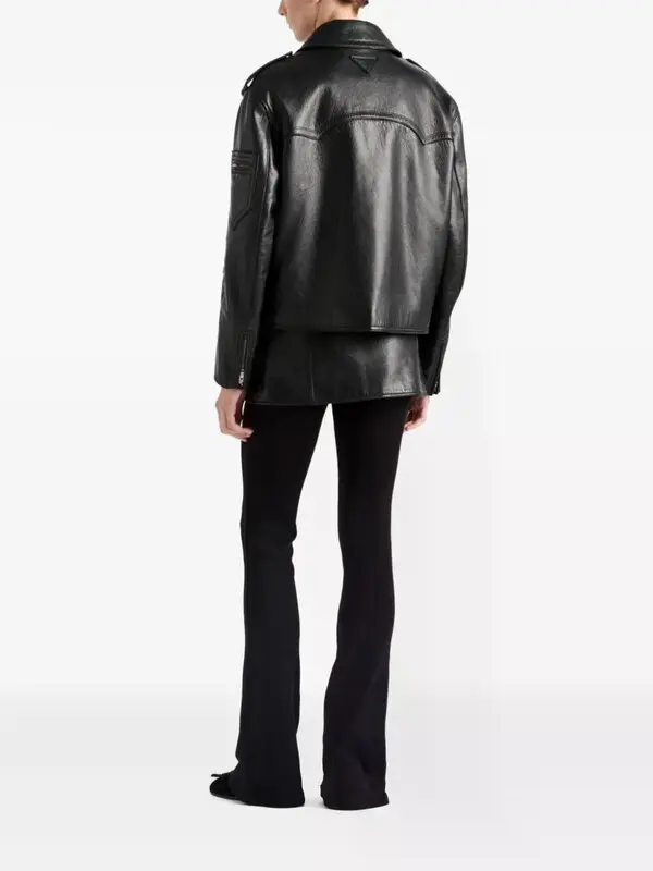 Prada Leather Biker Jacket