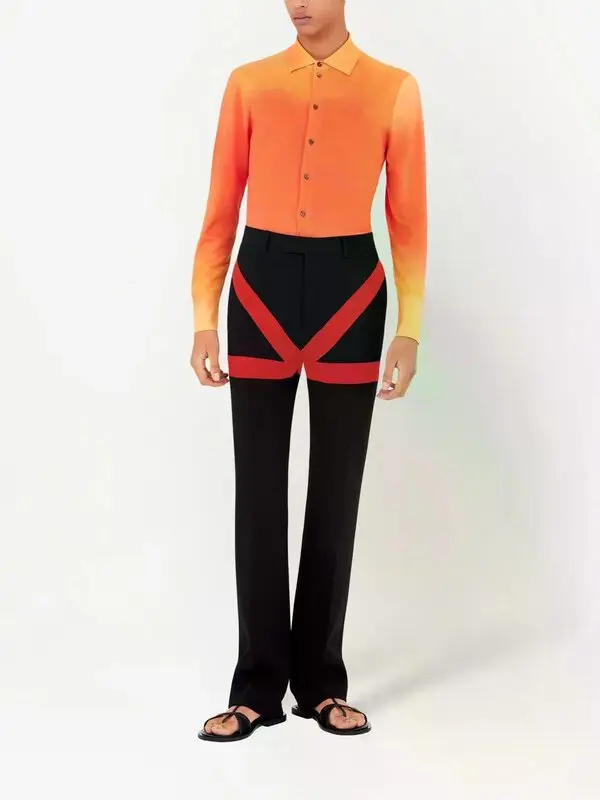 FERRAGAMO Graphic-print Tailored Trousers