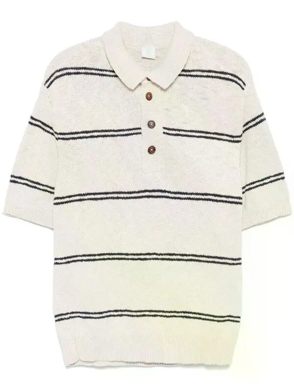 Eleventy Striped Polo Shirt