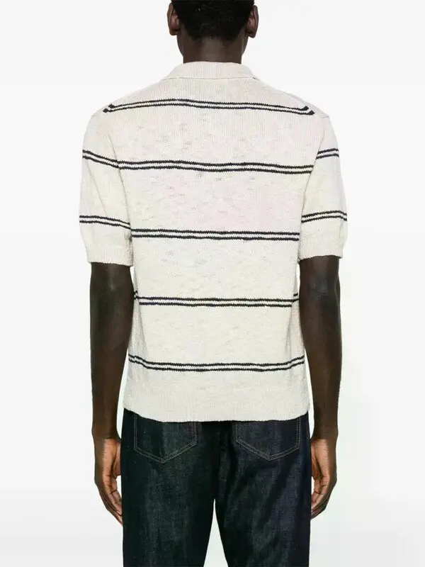 Eleventy Striped Polo Shirt