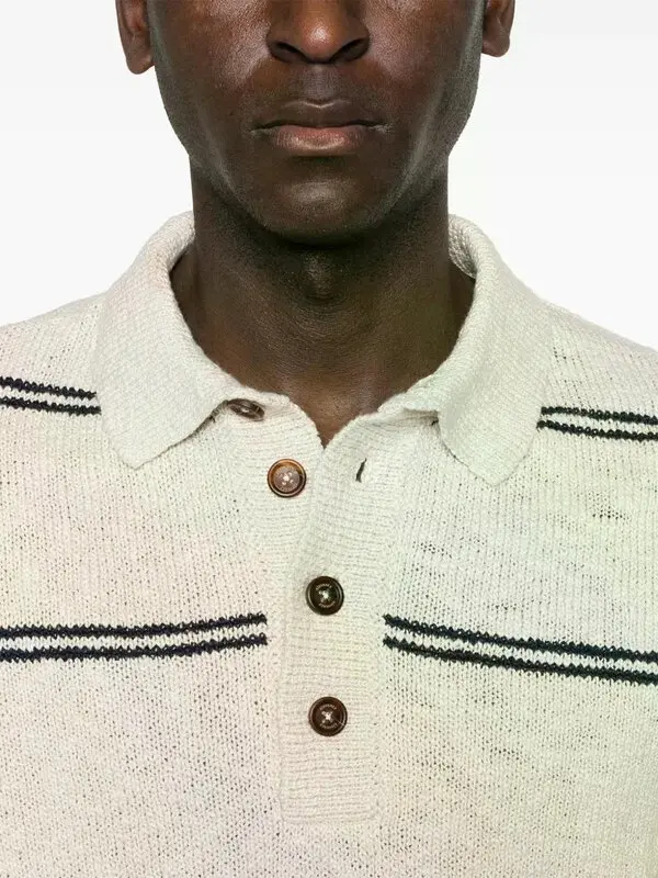 Eleventy Striped Polo Shirt