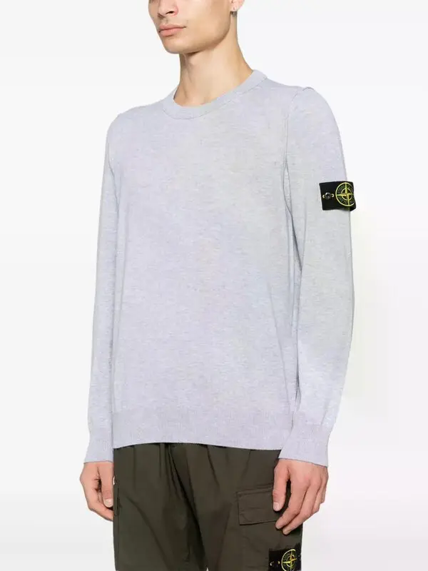 Stone Island Compass-badge Sweater - Grey