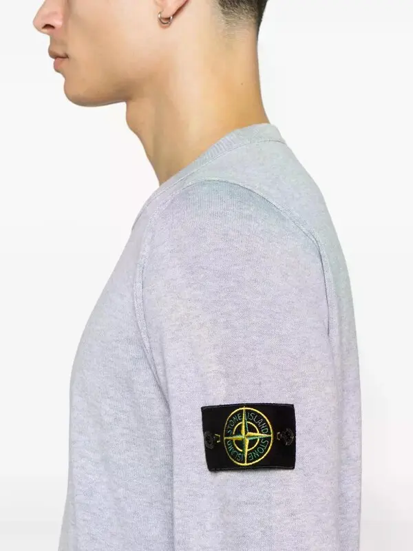 Stone Island Compass-badge Sweater - Grey