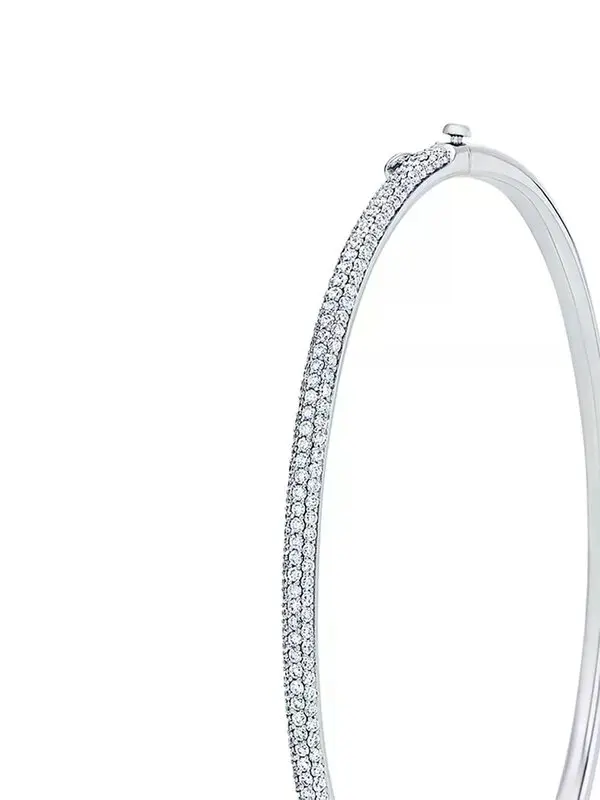 Kwiat 18kt White Gold Diamond Three-row Slim Bangle