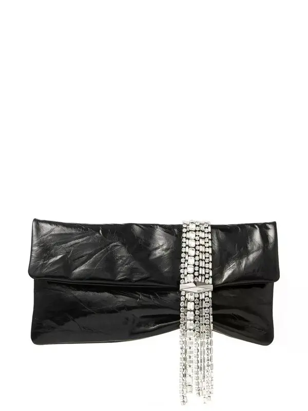 JIMMY CHOO Zandra Clutch Bag - Black