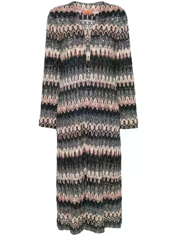 Missoni Zigzag Metallic Long Cardigan