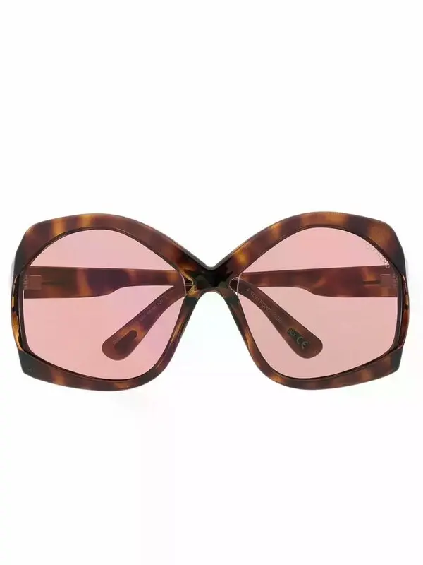TOM FORD Oversize-frame Sunglasses - Brown