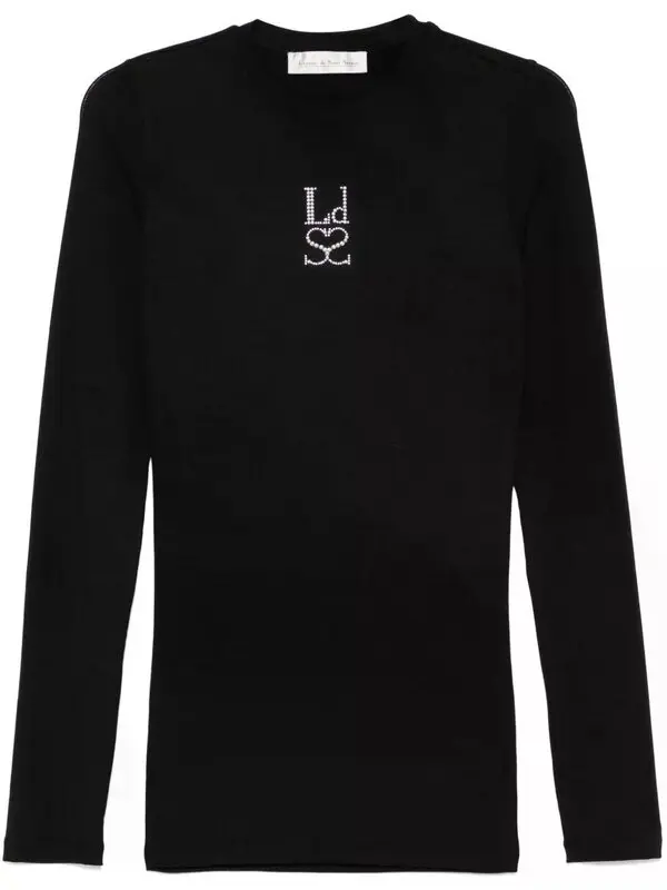 LUDOVIC DE SAINT SERNIN Long-sleeve Stud T-shirt