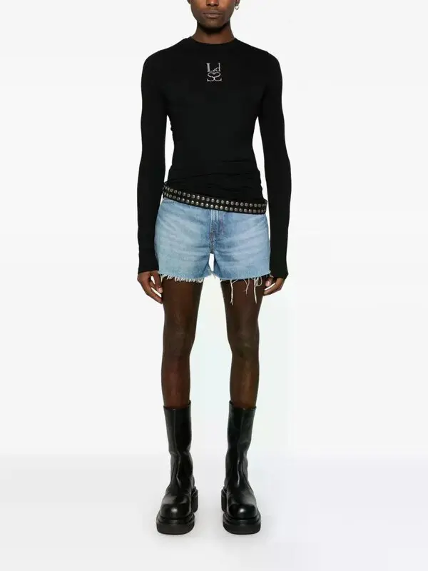 LUDOVIC DE SAINT SERNIN Long-sleeve Stud T-shirt