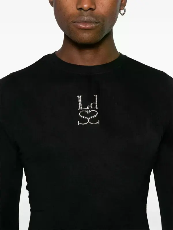LUDOVIC DE SAINT SERNIN Long-sleeve Stud T-shirt