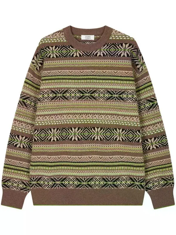 STUDIO TOMBOY Fair Isle Intarsia Knit Sweater