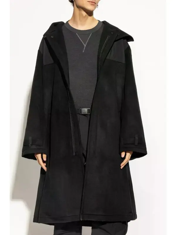 Y3 Hooded Trench Coat