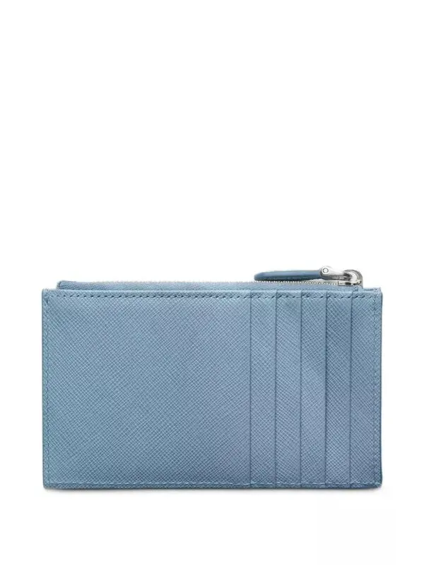 Prada Textured Cardholder - Blue