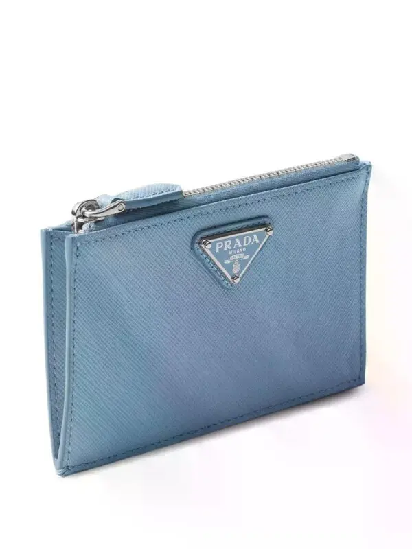 Prada Textured Cardholder - Blue