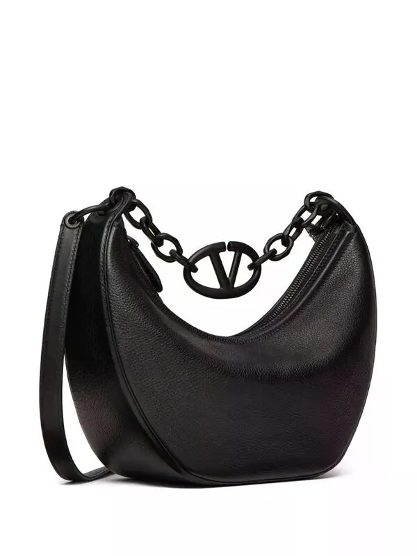Valentino Garavani Vlogo Moon Shoulder Bag - Black