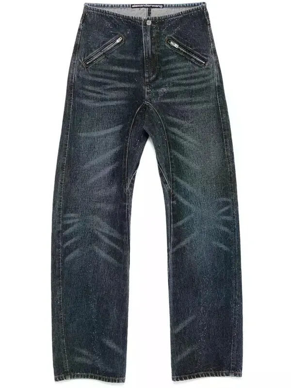 Alexander Wang Rhinestone-embellished Jeans