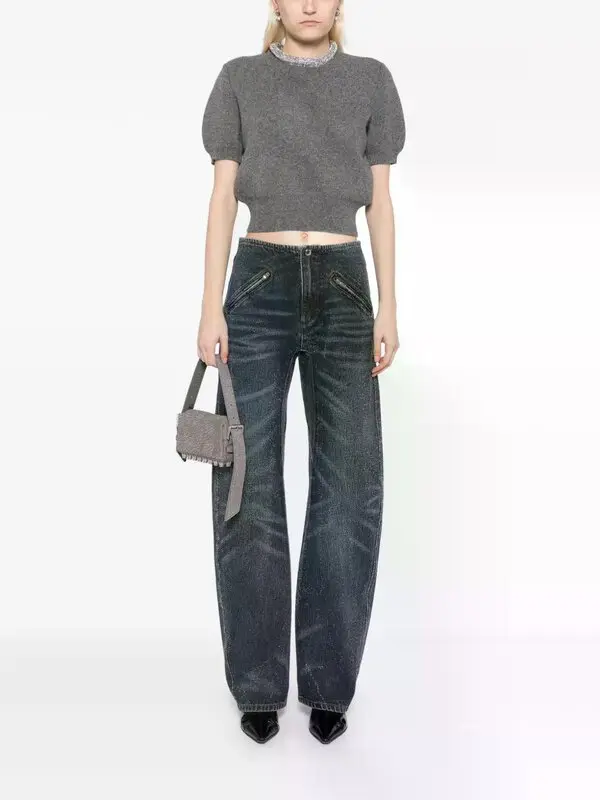 Alexander Wang Rhinestone-embellished Jeans