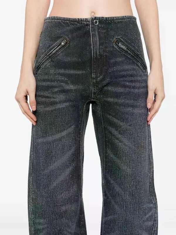 Alexander Wang Rhinestone-embellished Jeans