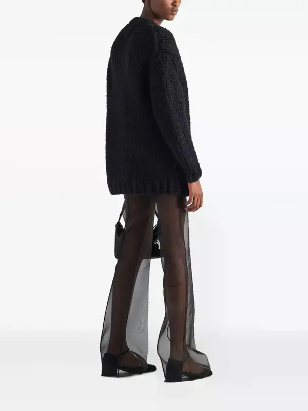 Prada Flared Organza Trousers