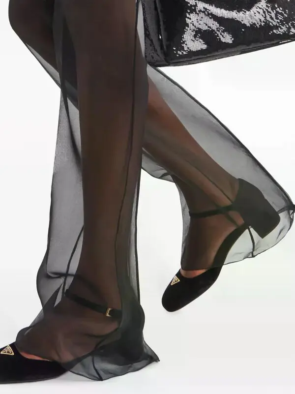 Prada Flared Organza Trousers