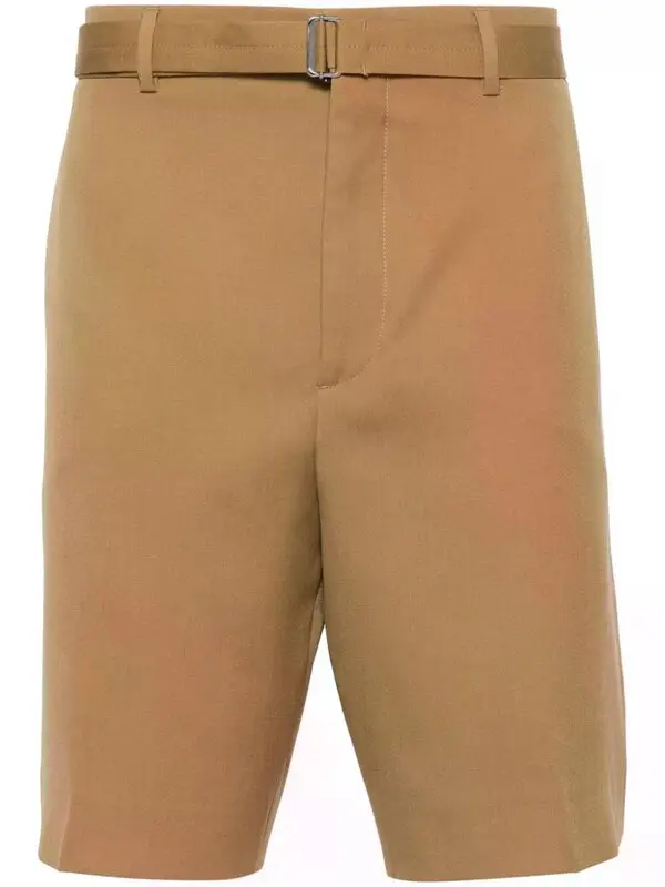 LANVIN Wool Tailored Shorts With Belt
