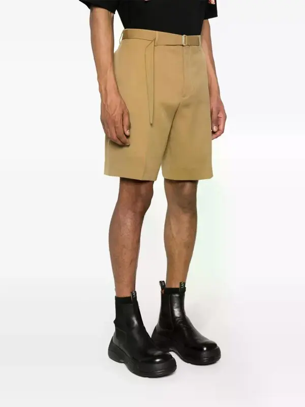 LANVIN Wool Tailored Shorts With Belt