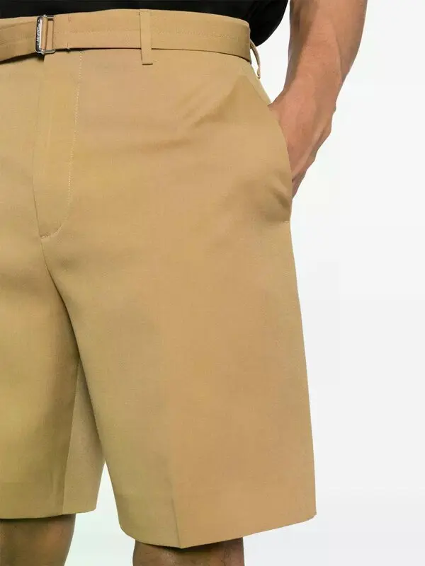LANVIN Wool Tailored Shorts With Belt