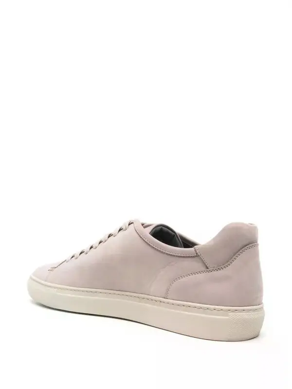 Corneliani Nubuck Leather Lace-up Sneakers - Neutrals