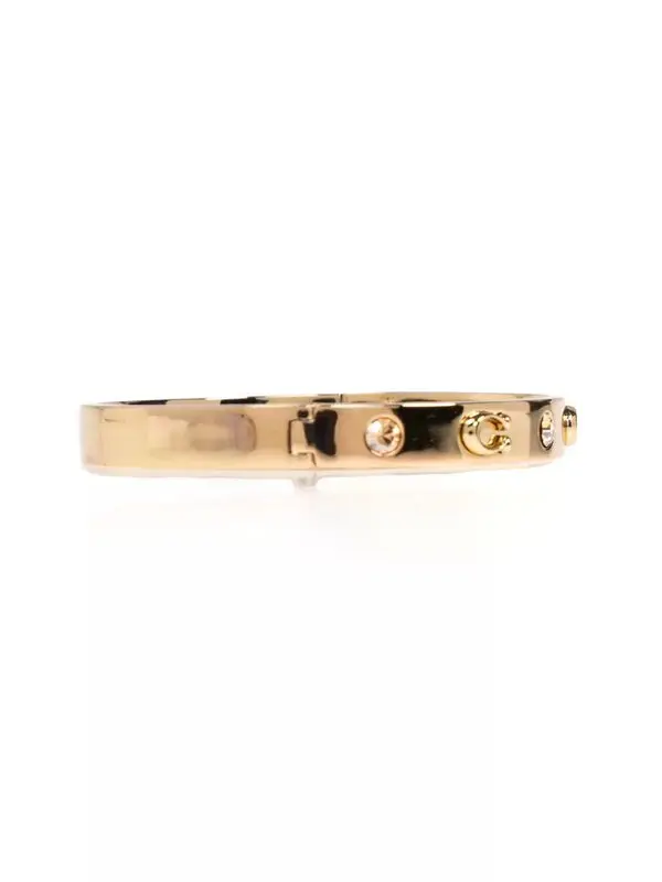 COACH Crystal-embellished Bracelet - Gold