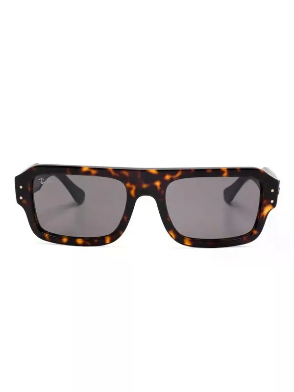 Ray-ban Lukas Rectangle Sunglasses - Brown