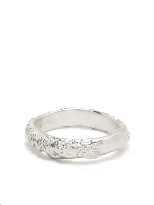ALIGHIERI Tempo Engraved Sterling Ring - Silver