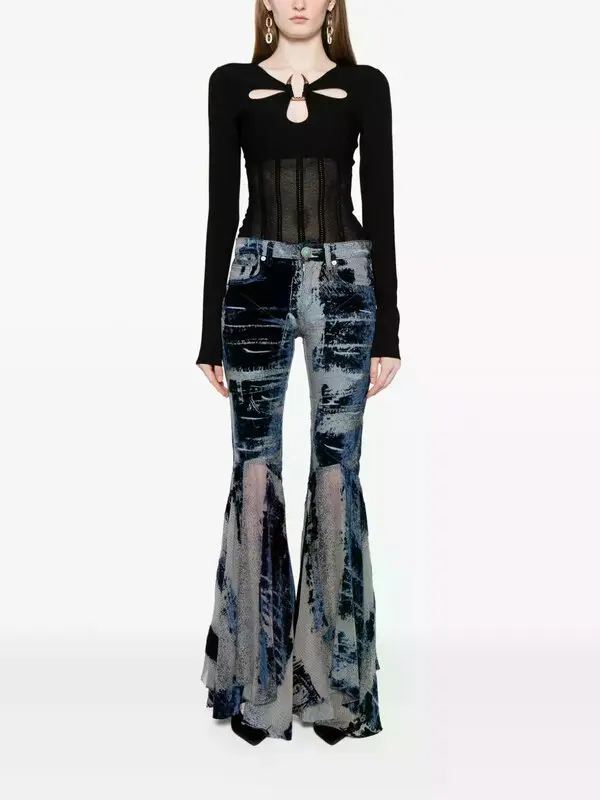 Roberto Cavalli Cut-out Knit Top