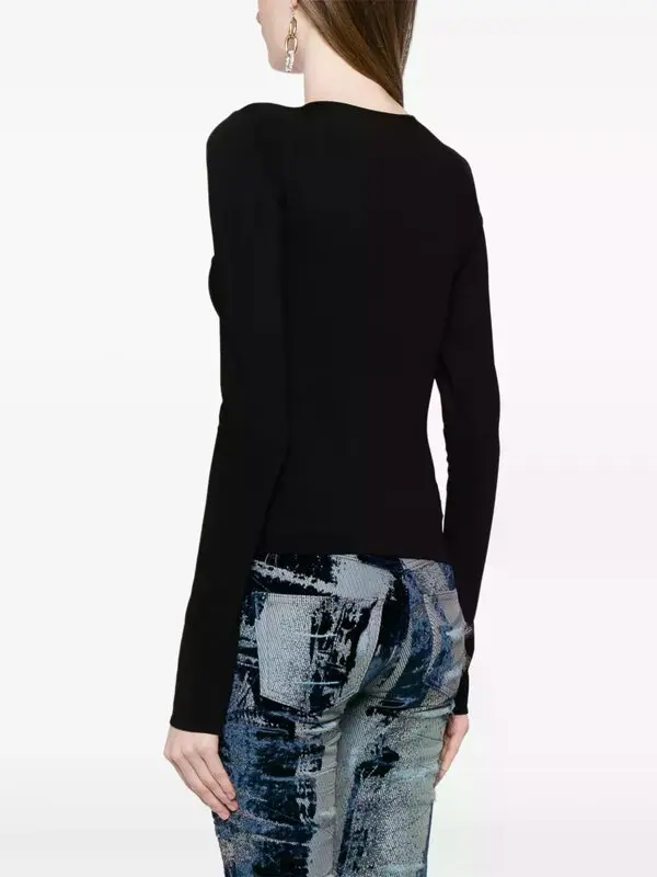 Roberto Cavalli Cut-out Knit Top
