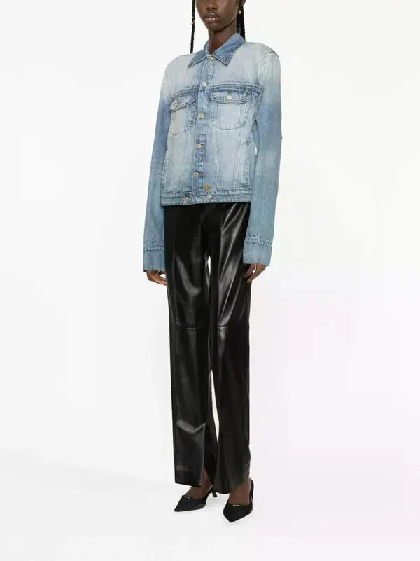 COURREGES Strap-embellished Denim Jacket