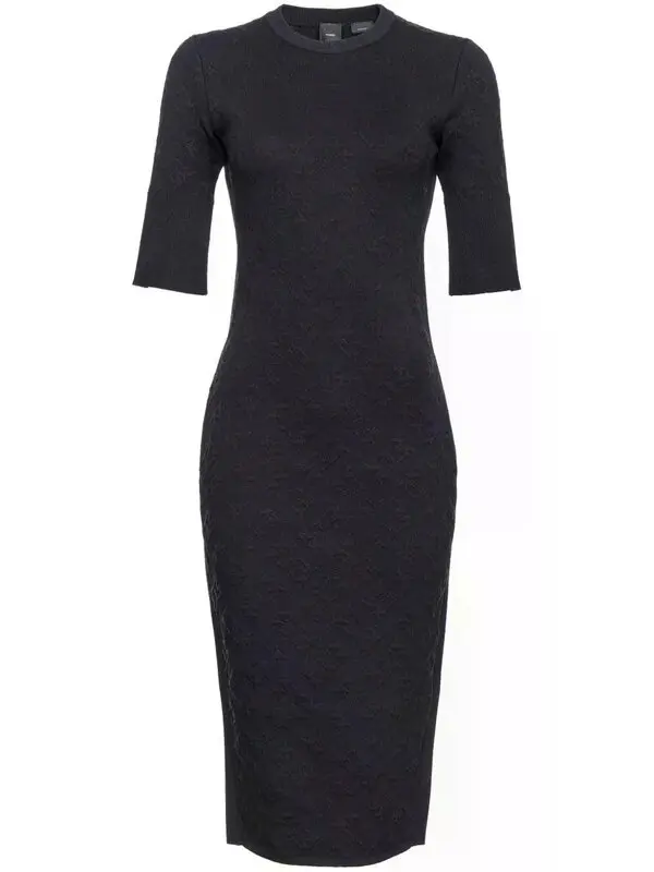 Pinko Logo-embossed Knitted Dress