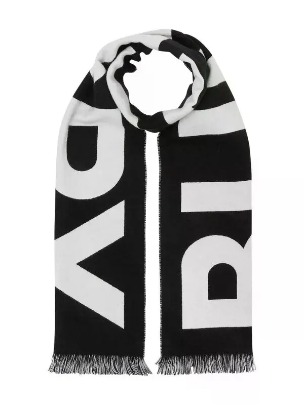 Burberry Logo-jacquard Wool Scarf