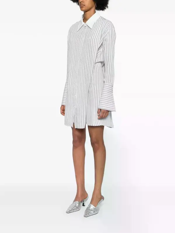 COURREGES Striped Button-up Shirt