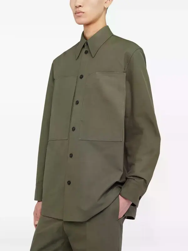 JIL SANDER Cotton Shirt - Green