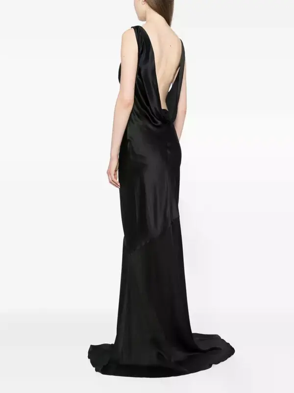 Kiki De Montparnasse Silk Cowl Neck Dress