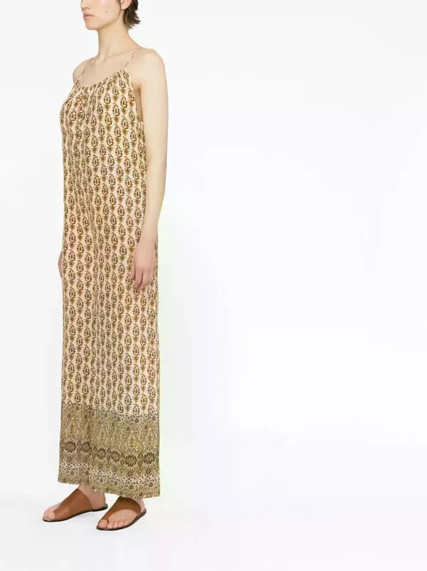 Gold Hawk Provence Silk Jumpsuit