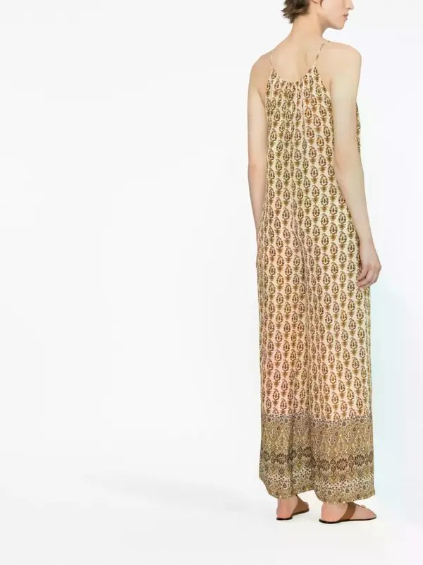 Gold Hawk Provence Silk Jumpsuit