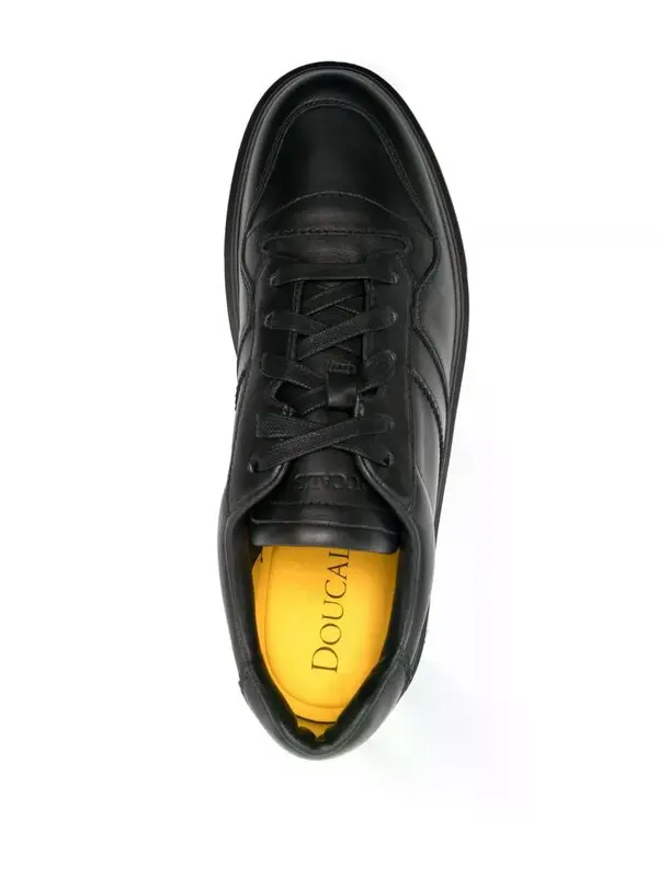 DOUCAL'S Leather Logo-debossed Sneakers