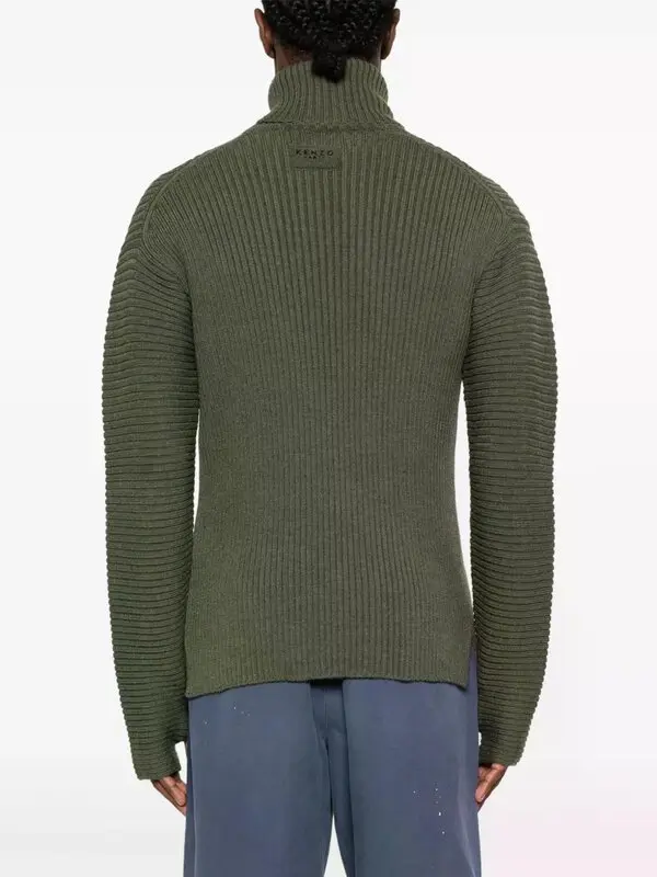 Kenzo Ribbed-knit Roll-neck Jumper